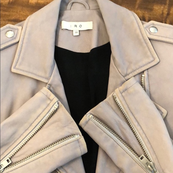 IRO | Jackets & Coats | Iro Lavender Leather Jacket | Poshmark